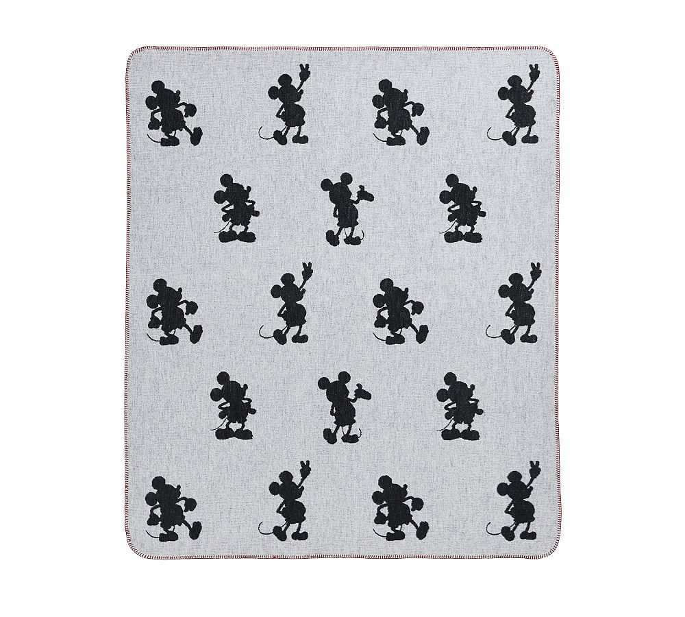 Disney Mickey Mouse Jacquard Reversible Throw Blanket | Pottery Barn