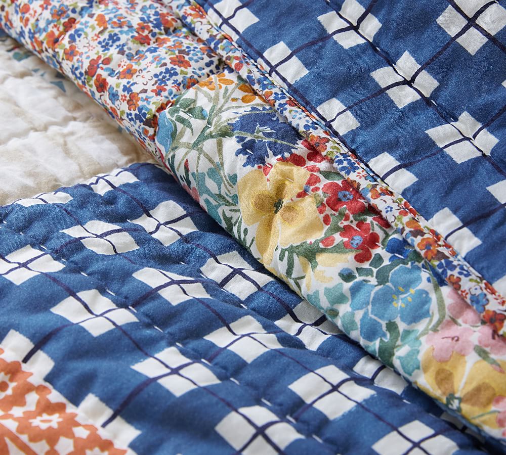 Lana Handcrafted Patchwork Cotton Quilt | Pottery Barn