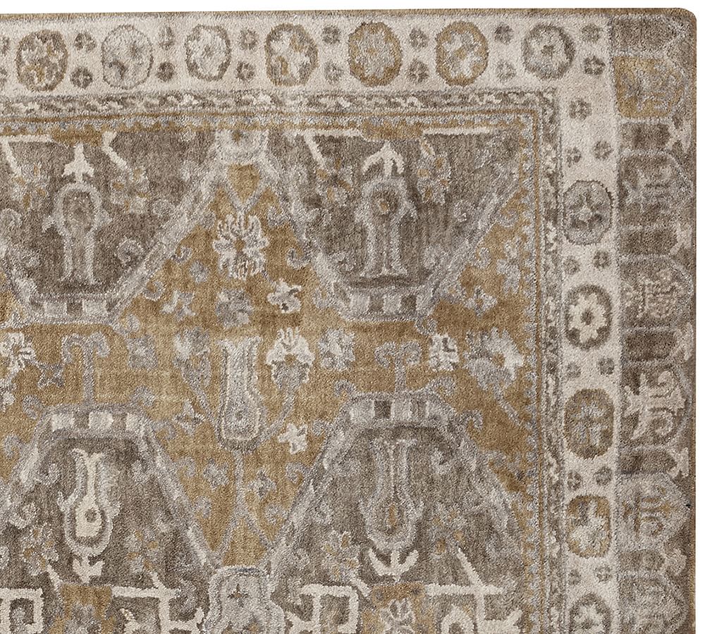 Nora Persian-Style Rug Swatch - Neutral | Pottery Barn