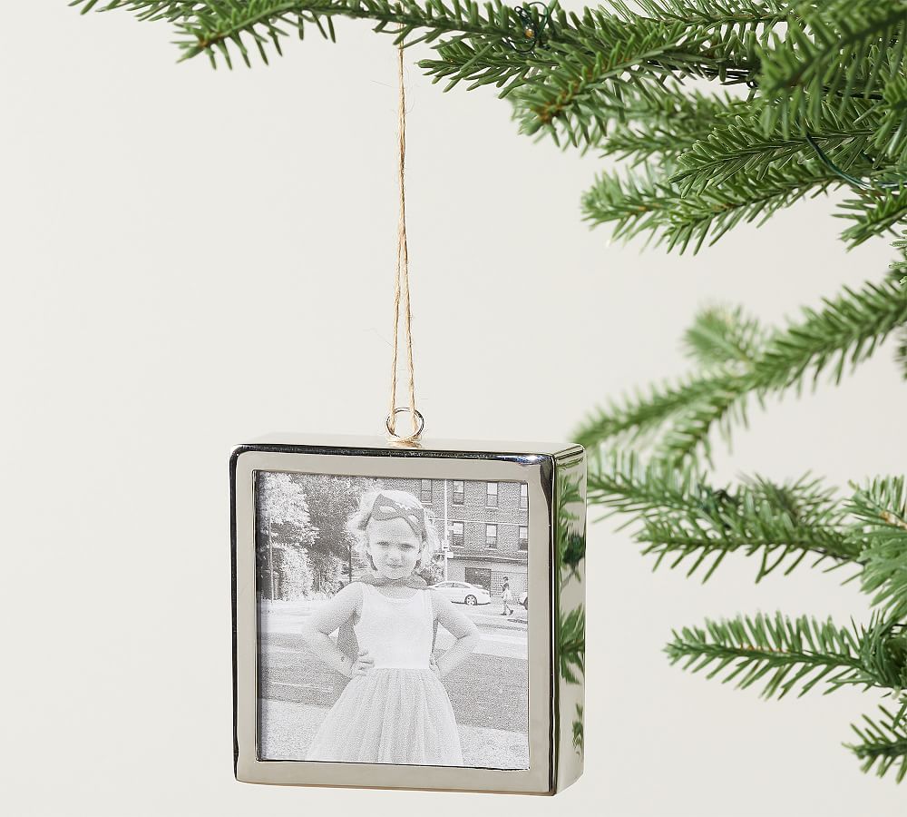 Metal Picture Frame Ornament Sets | Pottery Barn