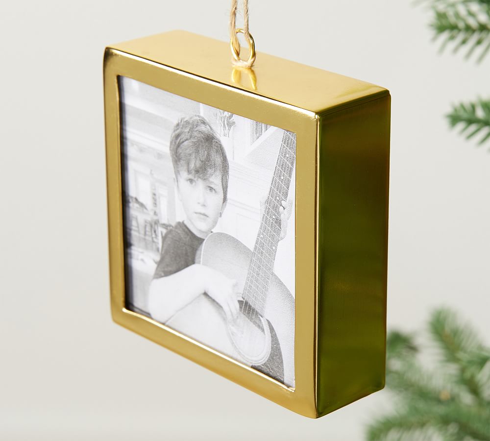 Metal Picture Frame Ornament Sets | Pottery Barn