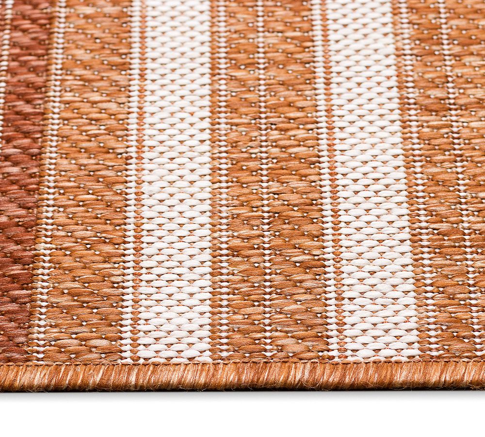 Talay Striped Outdoor Performance Rug | Pottery Barn