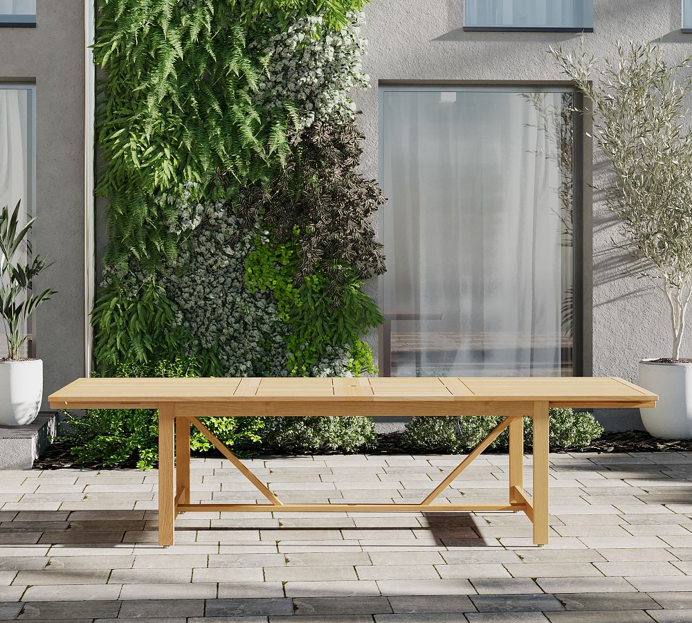Pimenta FSC® Eucalyptus Rectangular Outdoor Dining Table | Pottery Barn