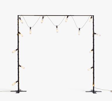 Edison Pill Outdoor String Lights & Holder Posts | Pottery Barn