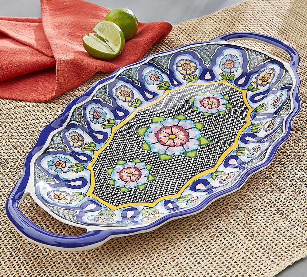 Del Sol Melamine Serving Platter | Pottery Barn