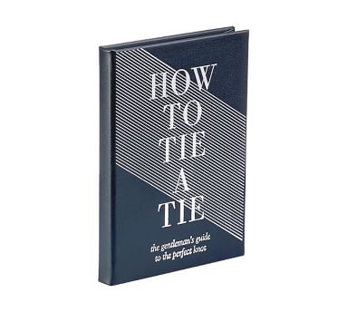 How to Tie A Tie Leather-Bound Book | Pottery Barn