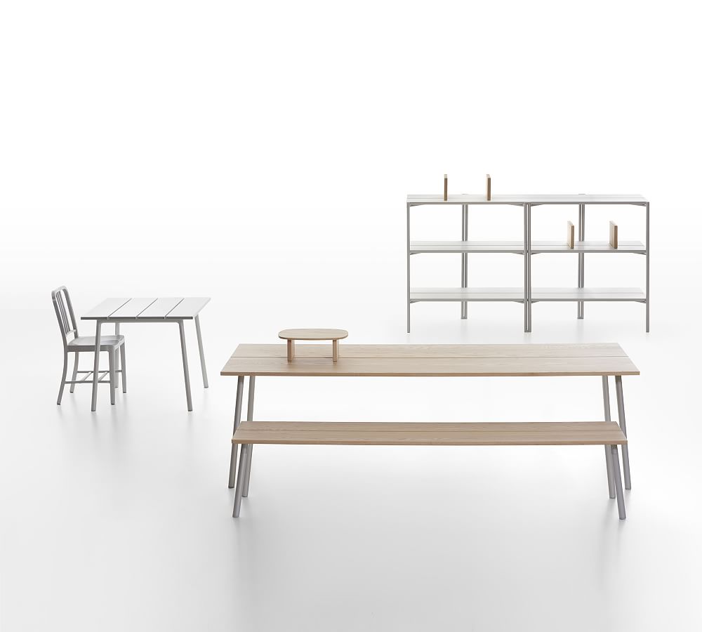 Emeco Run Bar Height Dining Table | Pottery Barn