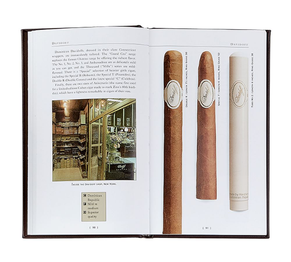 Cigar Companion Leather-Bound Book | Pottery Barn