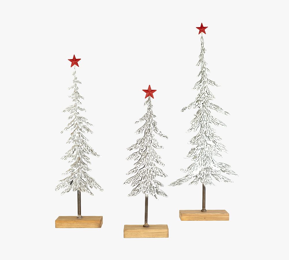 Metal Christmas Trees - Set of 3 | Pottery Barn
