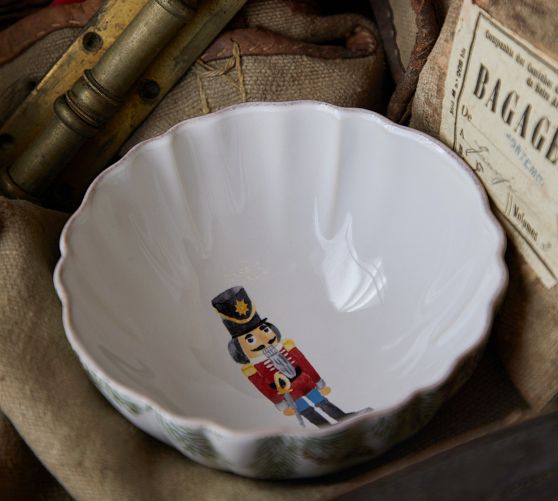 Nutcracker Handcrafted Stoneware Rim 16 -Piece Dinnerware Set | Pottery ...