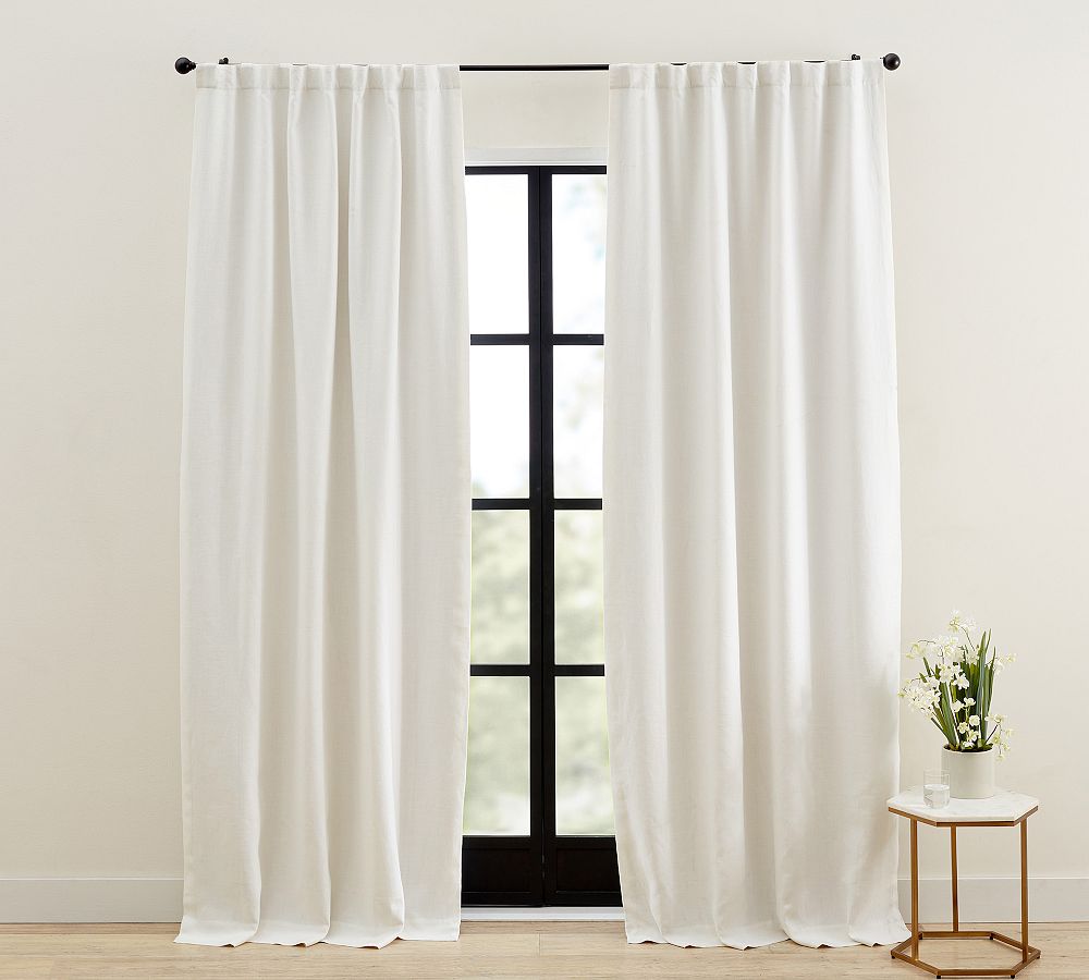 Belgian Linen Curtain Made with Libeco™ | Pottery Barn