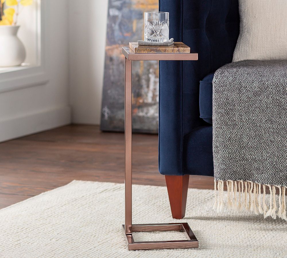 Eliana Marble Rectangular Accent Table | Pottery Barn