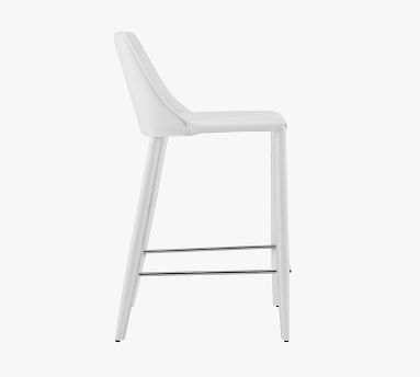 Hillside Leather Counter Stools | Pottery Barn