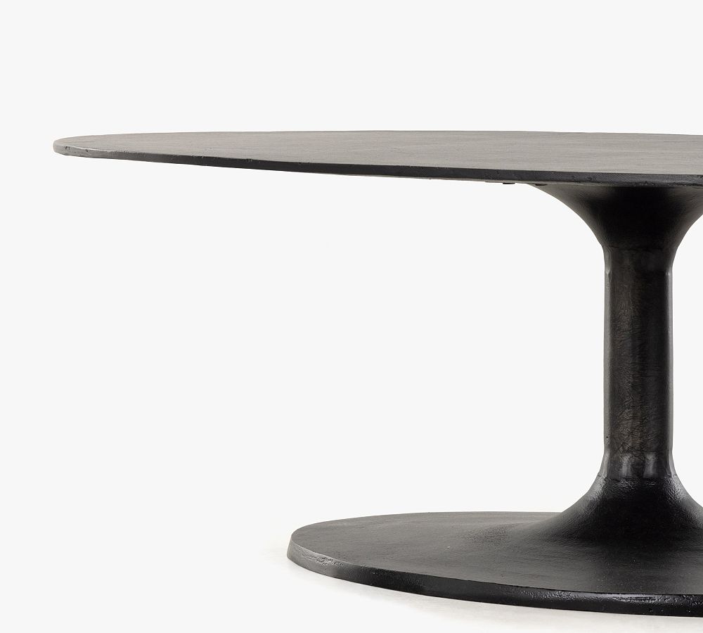 Collier Metal Oval Coffee Table | Pottery Barn