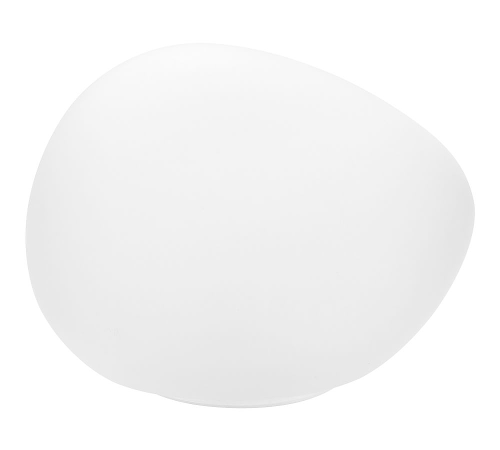 Lit Outdoor Frosted Glass Stone Pottery Barn