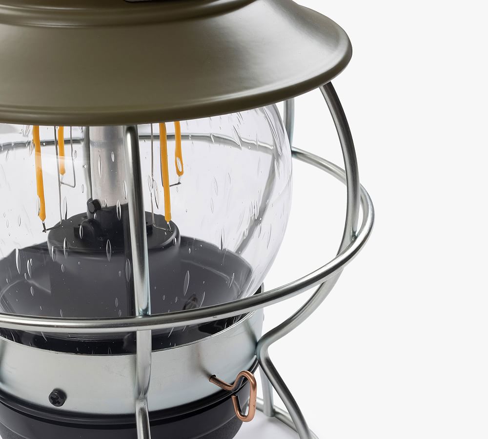 Railroad LED Outdoor Lantern | Pottery Barn