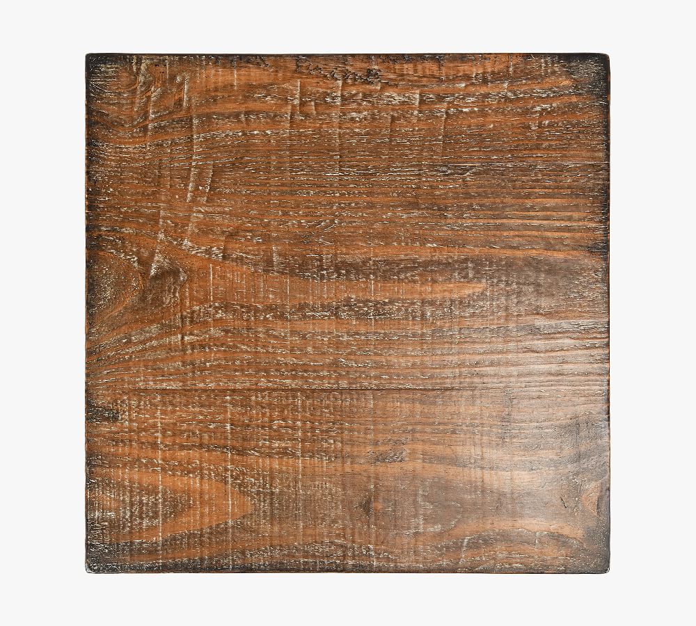 Star Square Reclaimed Wood End Table | Pottery Barn