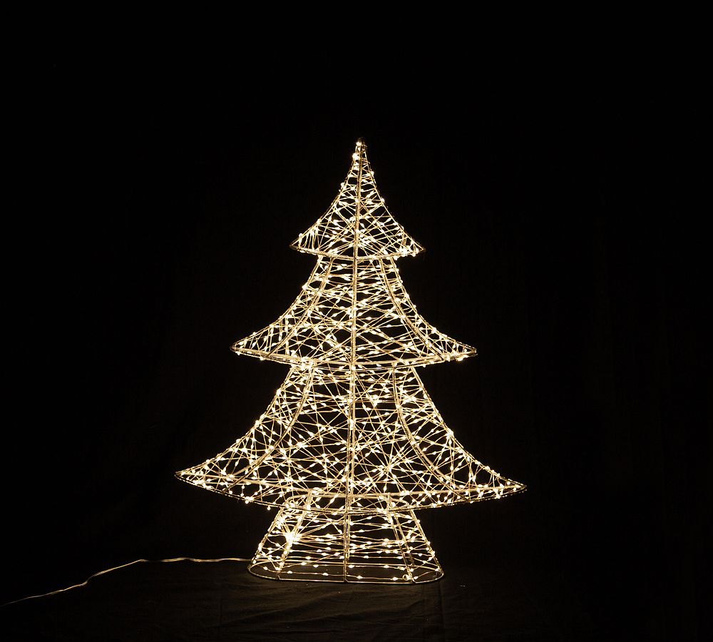 Lit Silver Christmas Tree | Pottery Barn