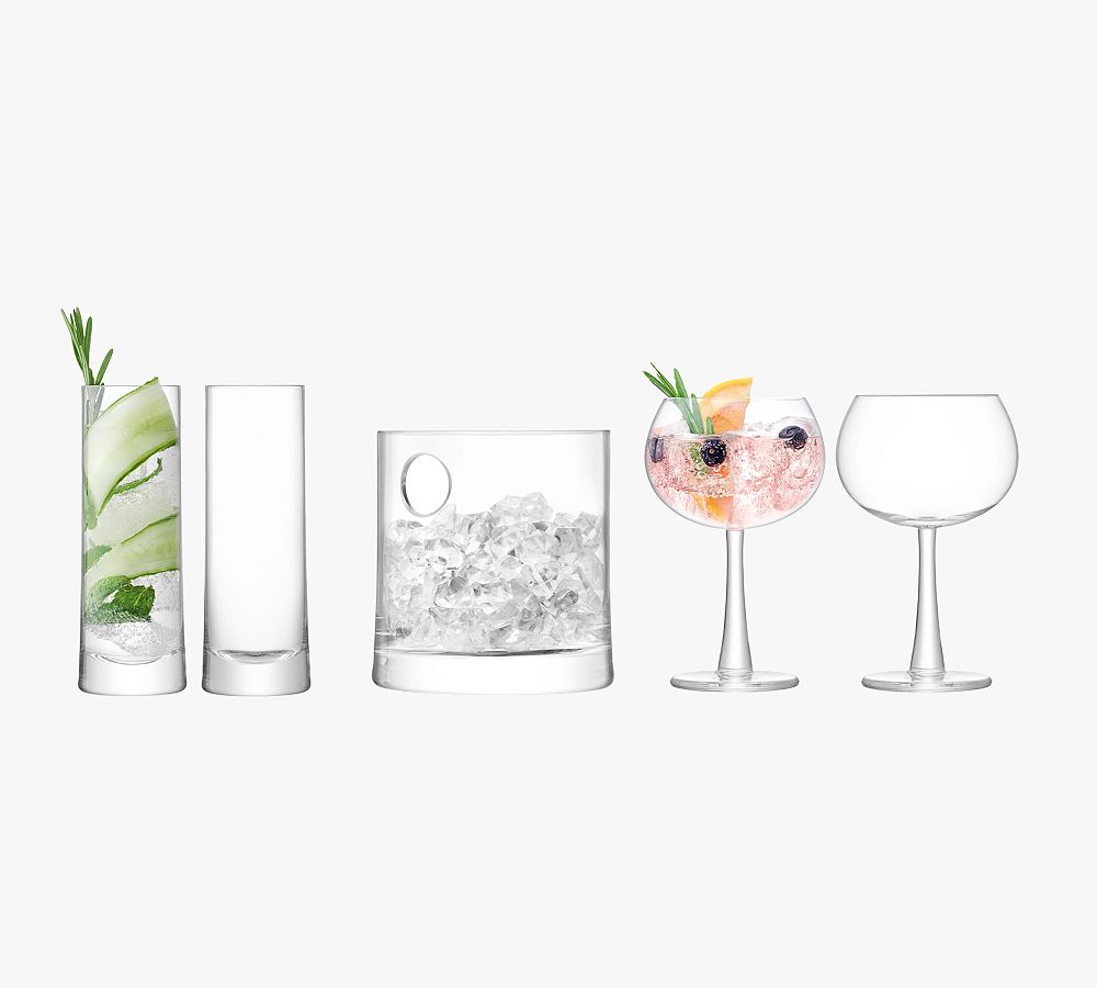 Gin Cocktail Glass and Ice Bucket Set | Pottery Barn