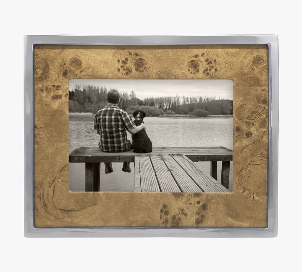 Classic Metal Rim Burlwood Picture Frame | Pottery Barn