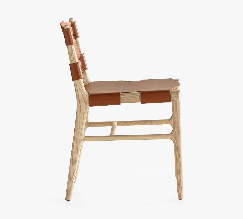 Izzy Leather Dining Chair- Set of 2 | Pottery Barn