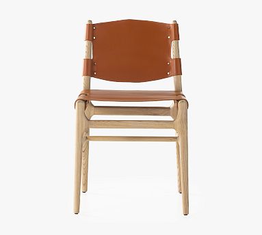 Izzy Leather Dining Chair- Set of 2 | Pottery Barn