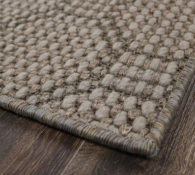 Custom Octagon Printed Wool & Sisal Rug | Pottery Barn