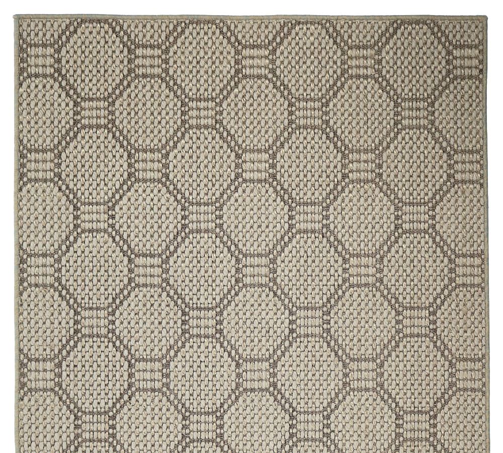 Custom Octagon Printed Wool & Sisal Rug | Pottery Barn
