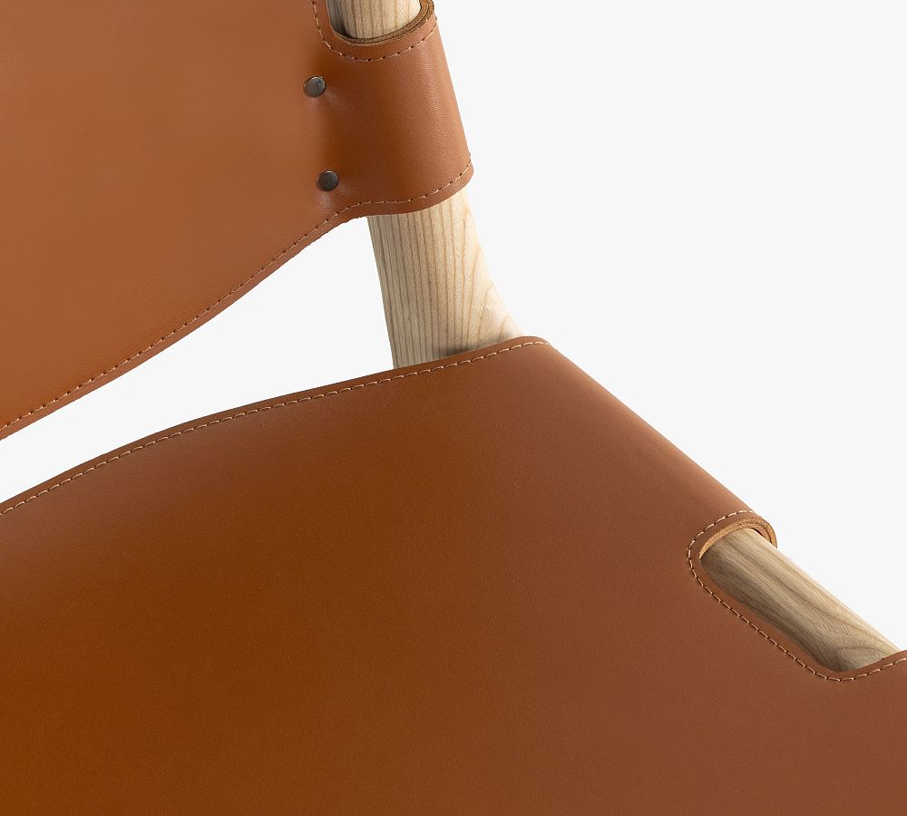 Izzy Leather Dining Chair- Set of 2 | Pottery Barn