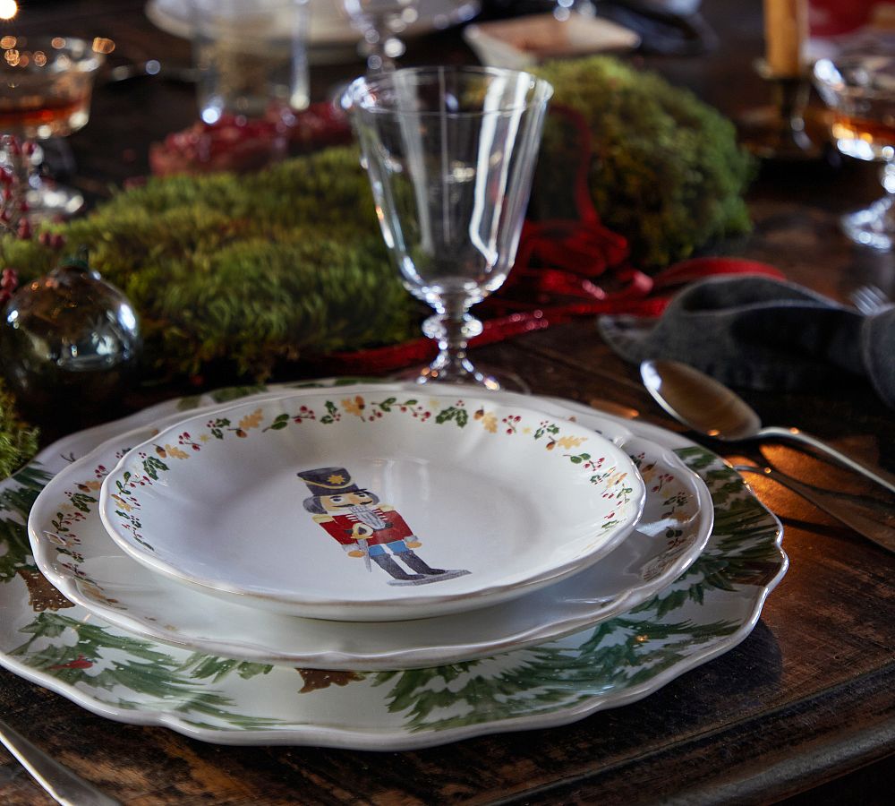 Nutcracker Handcrafted Stoneware Salad Plates - Set of 4 | Pottery Barn