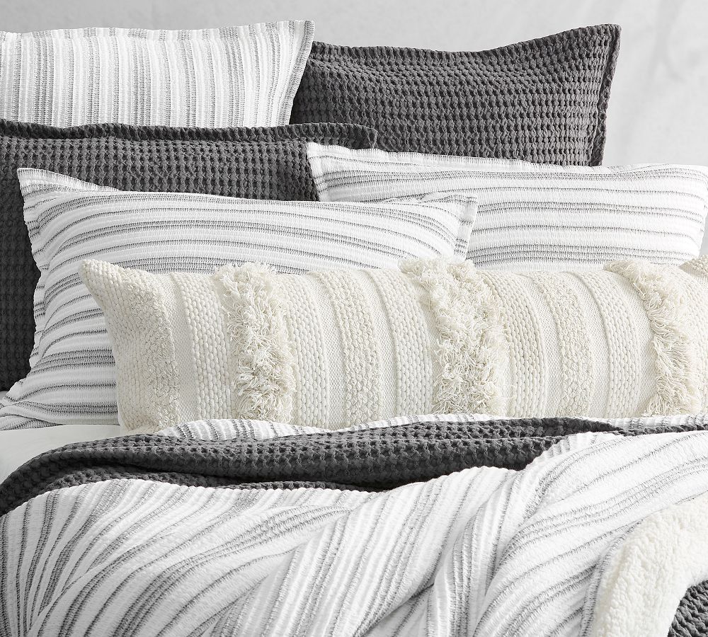 Manon Striped Cotton Coverlet | Pottery Barn