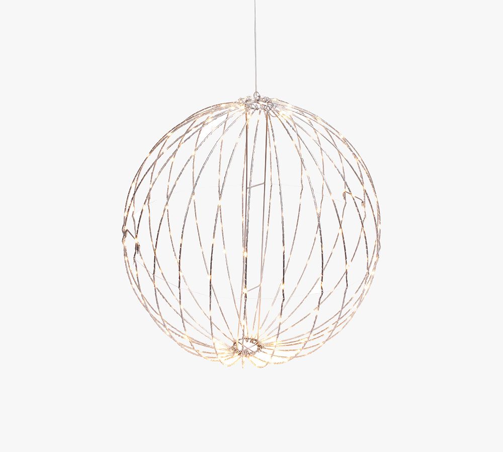 Lit Sphere with Warm LED Lights | Pottery Barn
