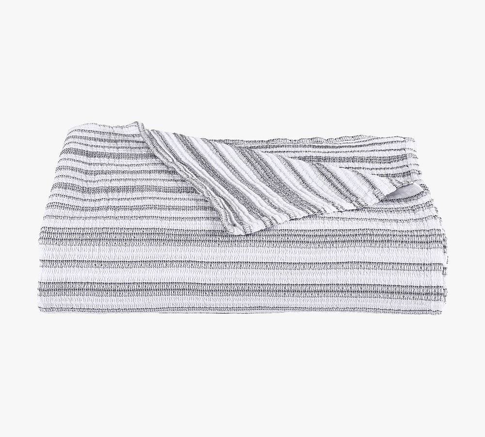 Manon Striped Cotton Coverlet | Pottery Barn