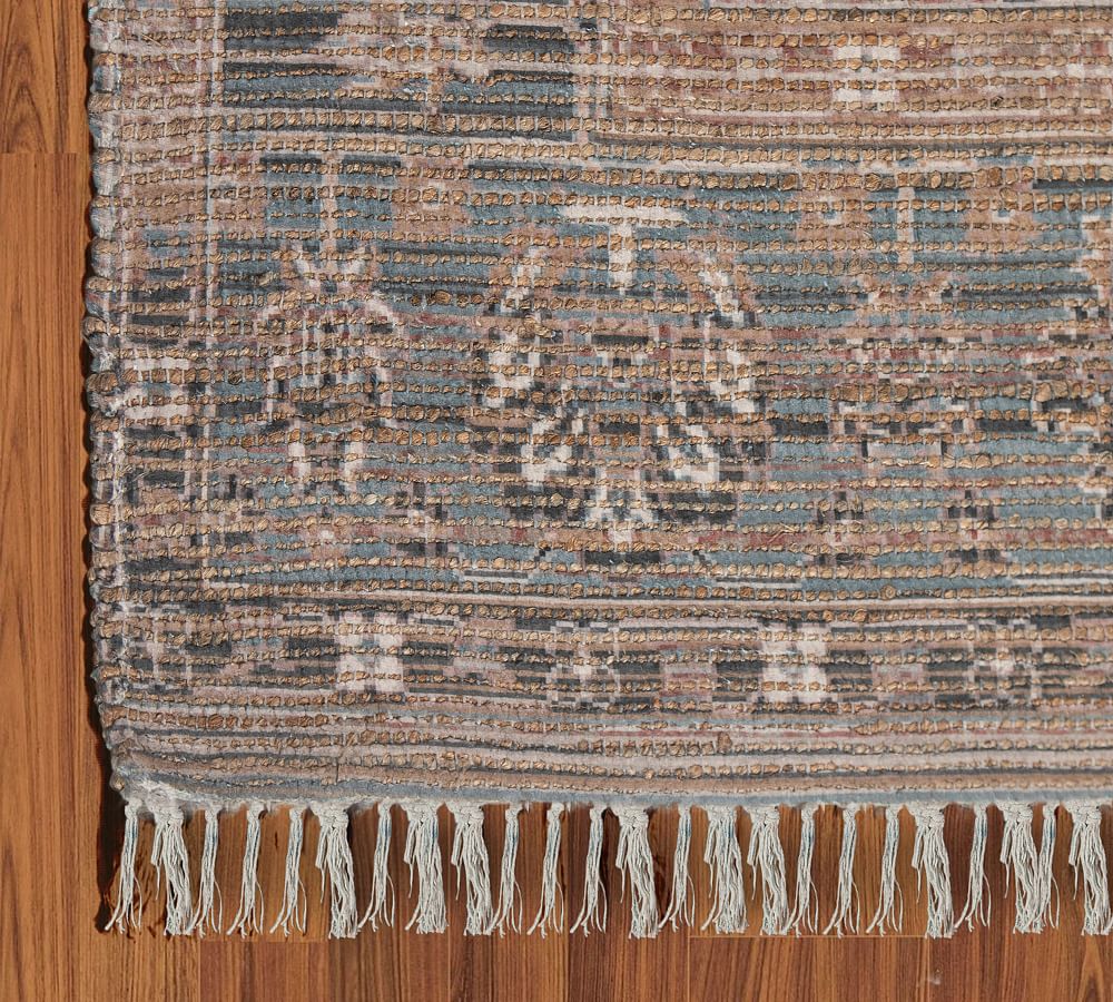Jehan Flatweave Fringe Rug | Pottery Barn