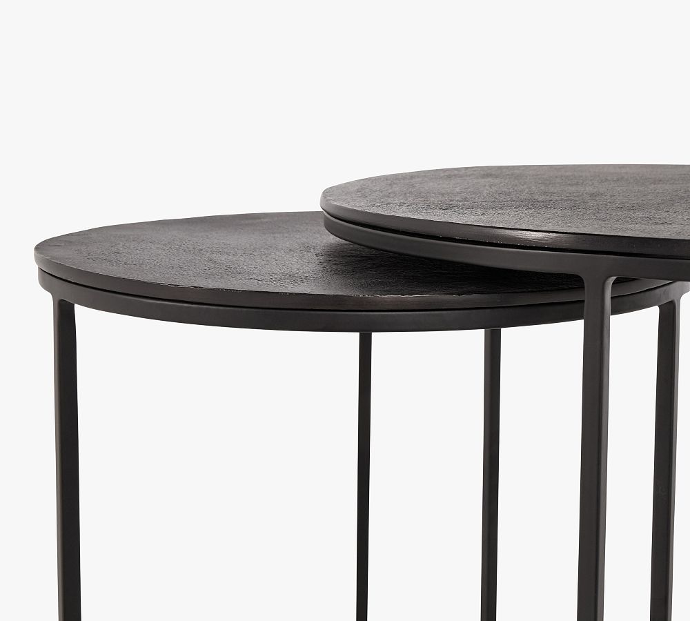 Piper Round Metal Nesting Tables | Pottery Barn