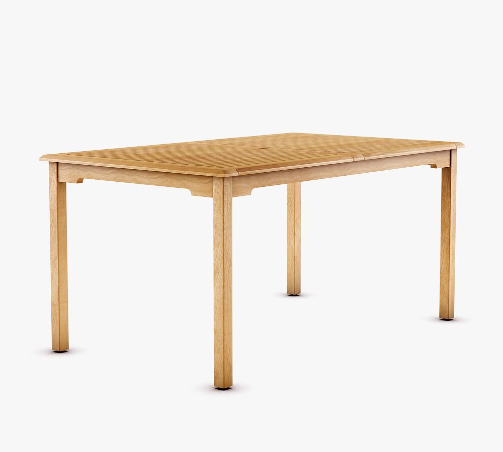 Reyes 5-Piece Teak Rectangular Dining Table Set | Pottery Barn