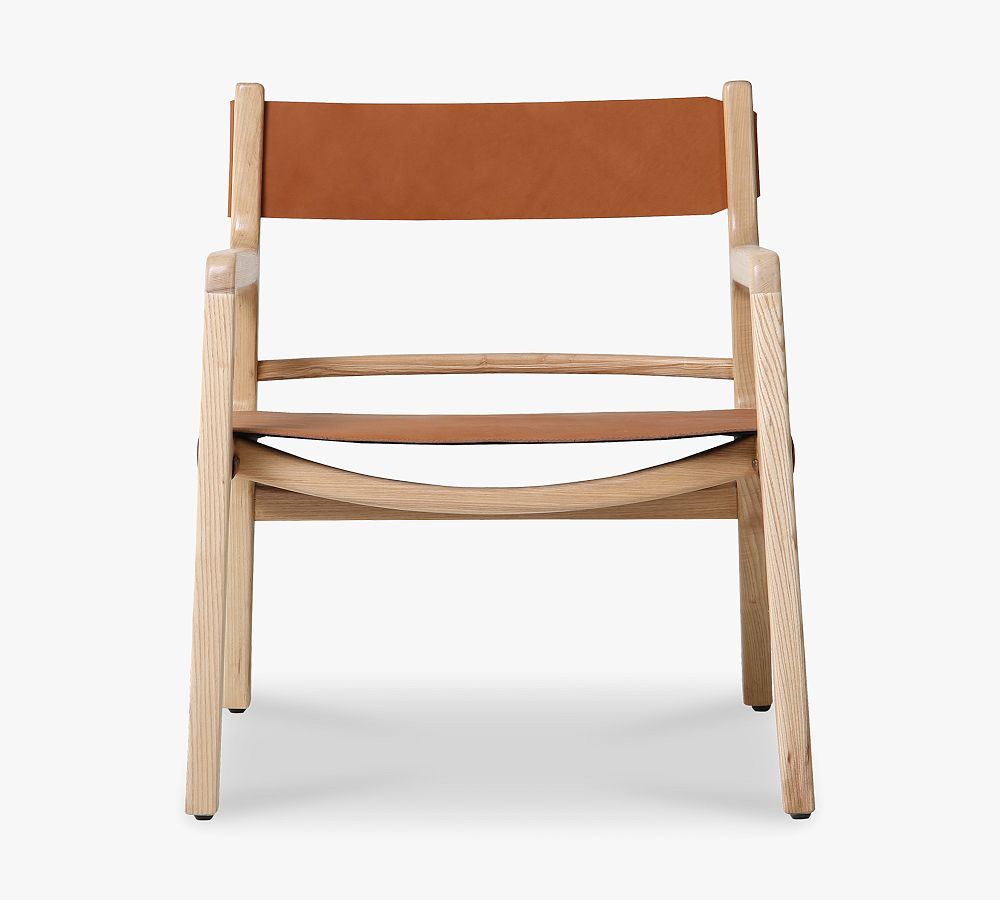 Carina Leather Accent Chair | Pottery Barn