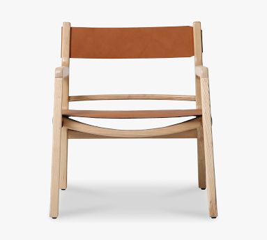 Carina Leather Accent Chair | Pottery Barn