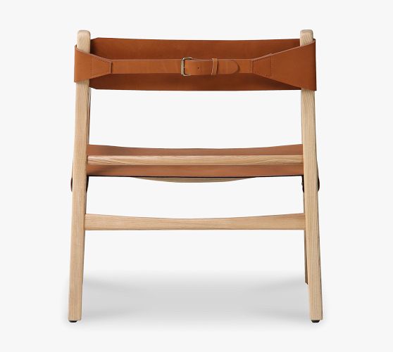 Carina Leather Accent Chair | Pottery Barn