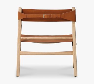 Carina Leather Accent Chair | Pottery Barn