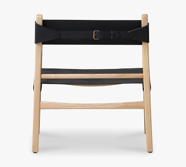 Carina Leather Accent Chair | Pottery Barn