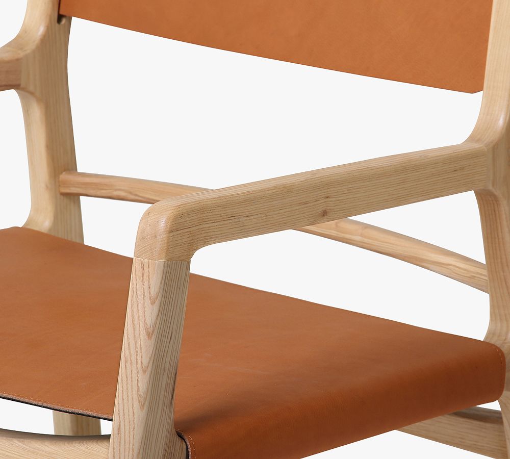 Carina Leather Accent Chair | Pottery Barn