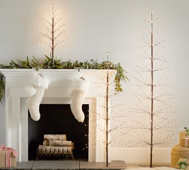 Lit Outdoor Twinkling Twig Tree | Pottery Barn