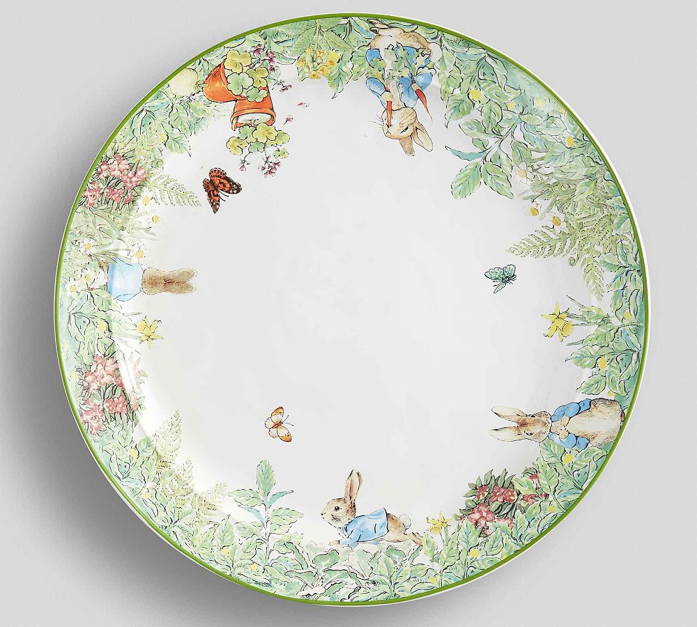 Peter Rabbit™ Garden Stoneware Serving Platter | Pottery Barn