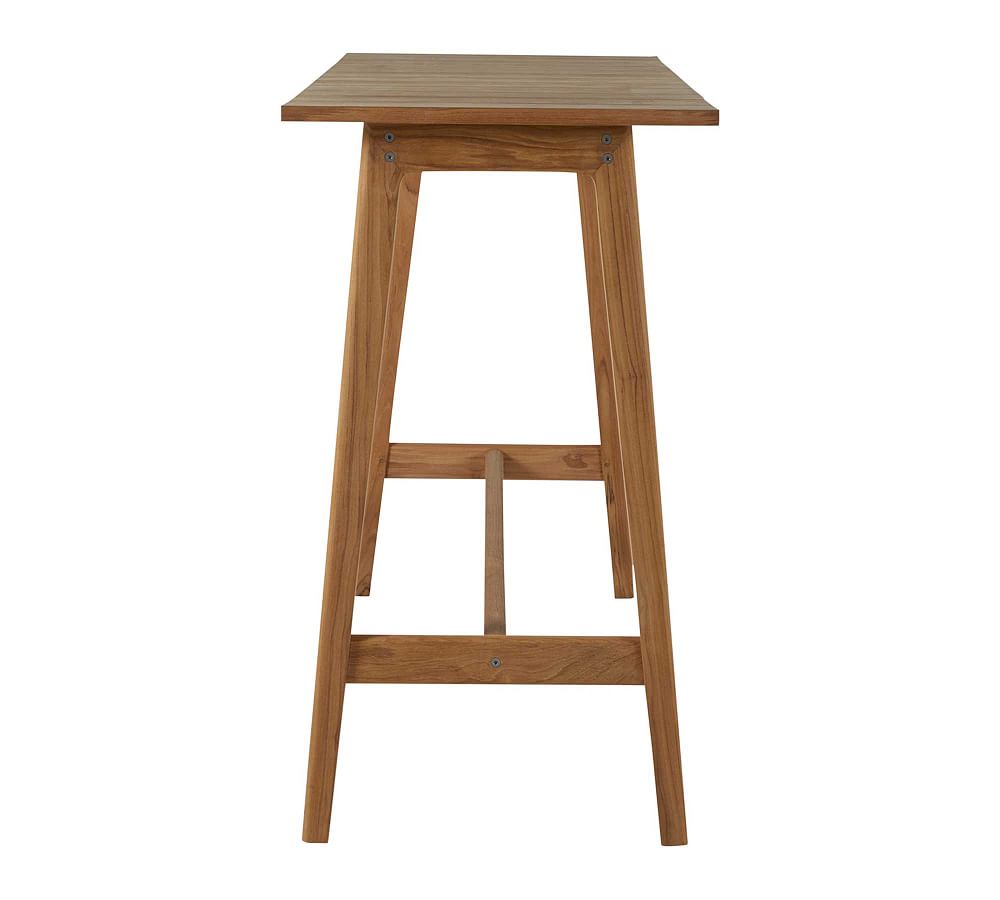 Adriatic 71" Teak Bar Height Table | Pottery Barn