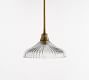 Rod Pendant - Fluted Glass | Pottery Barn