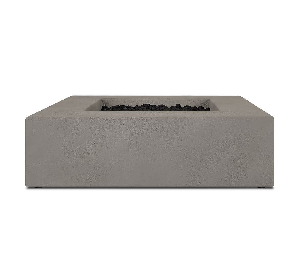 Arbor Concrete Low Square Fire Pit Table | Pottery Barn
