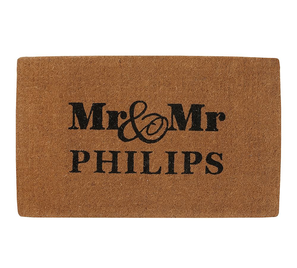 Mr. and Mr. Personalized Doormat | Pottery Barn
