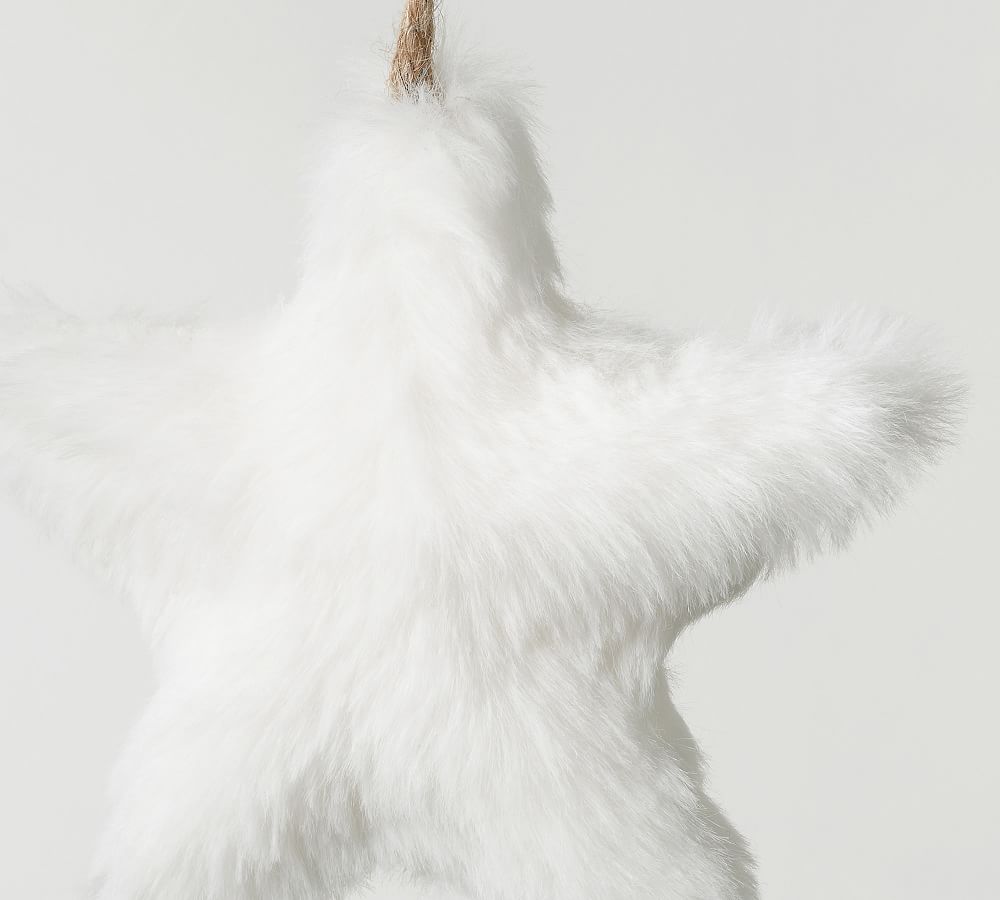Fuzzy Faux Fur Star Ornament | Pottery Barn