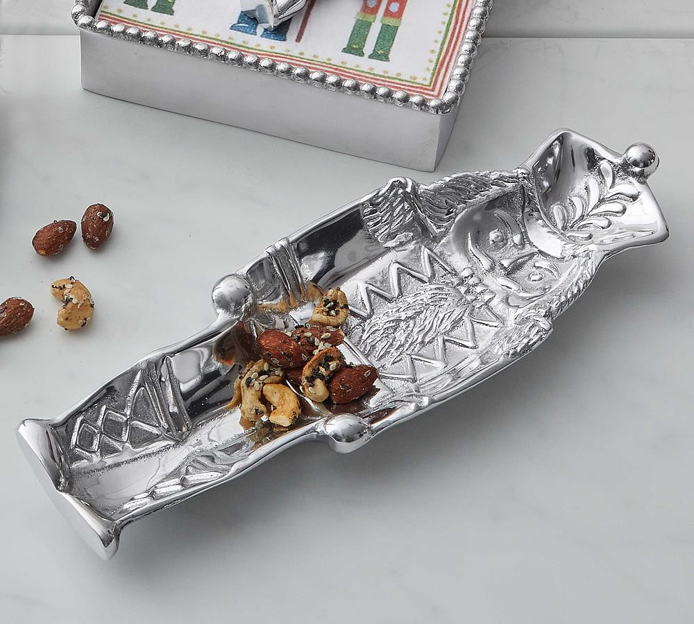 Nutcracker Recycled Aluminum Nut Bowl | Pottery Barn